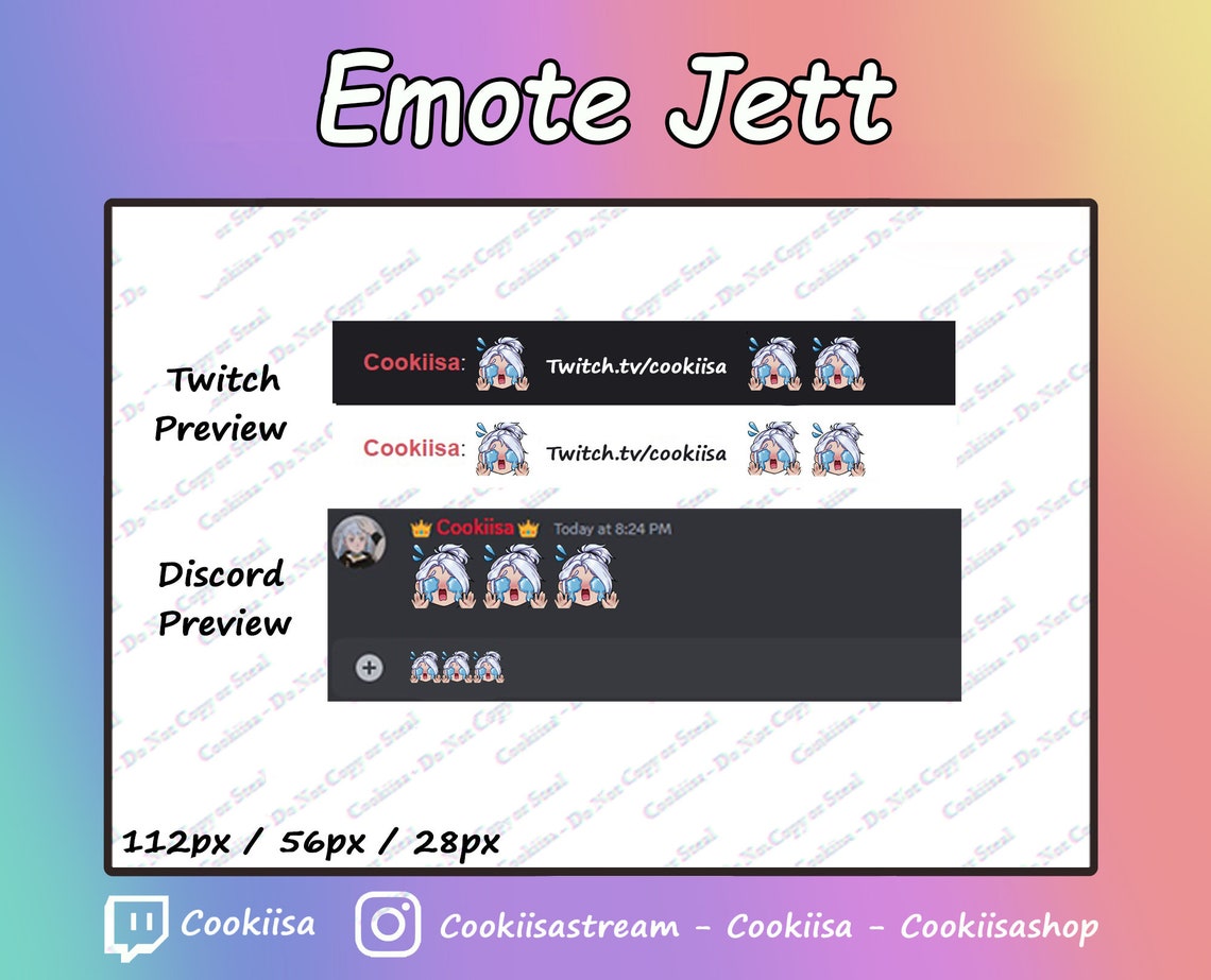 EMOTE - VALORANT Twitch/discord JETT Cry Animated! - Etsy