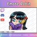 EMOTE OP - MUGIWARA Twitch/discord Robin Notes - Etsy