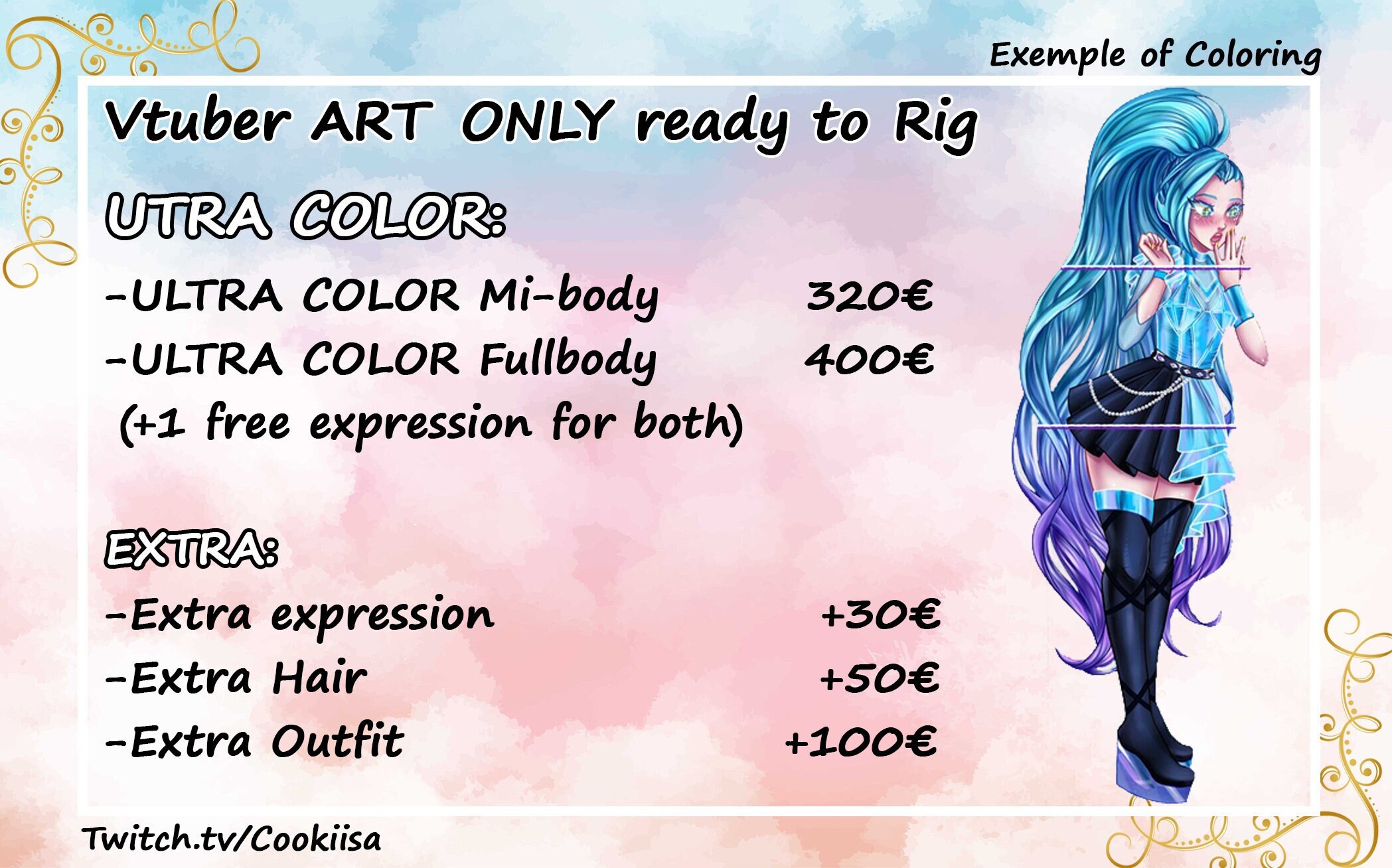 CUSTOM | VTUBER Design YOUR Vtuber for Twitch Stream - Etsy