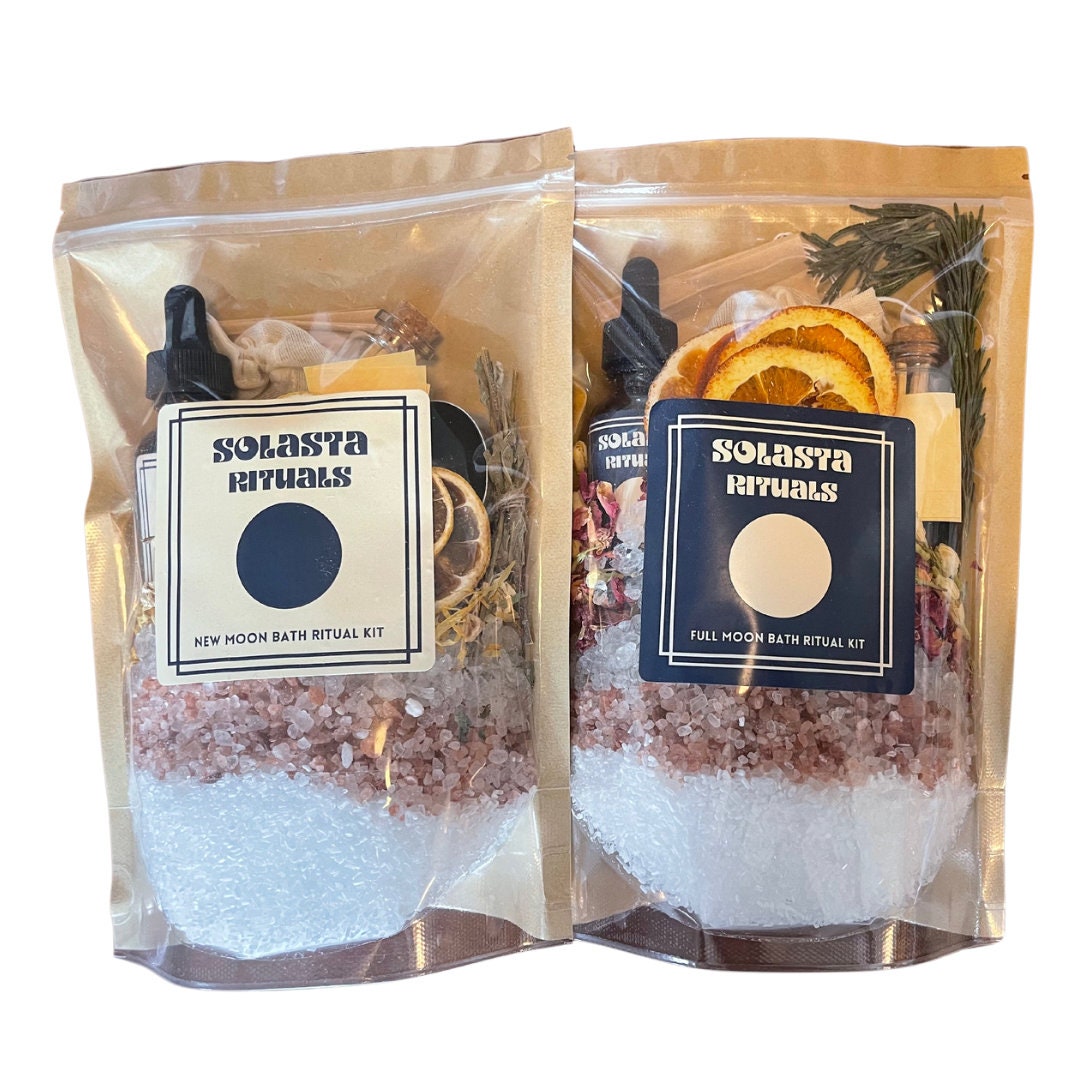 New Moon/full Moon Bath Ritual Kit Combo - Etsy