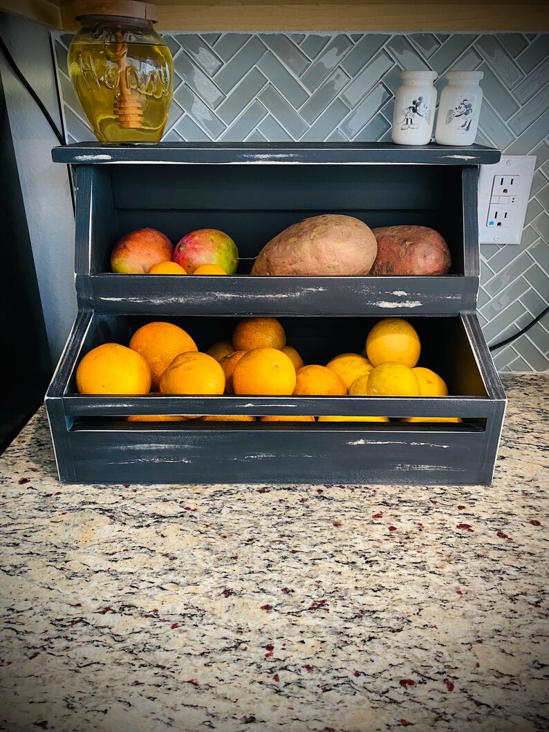 Custom Built Produce Rack Made From Reclaimed Wood - Etsy