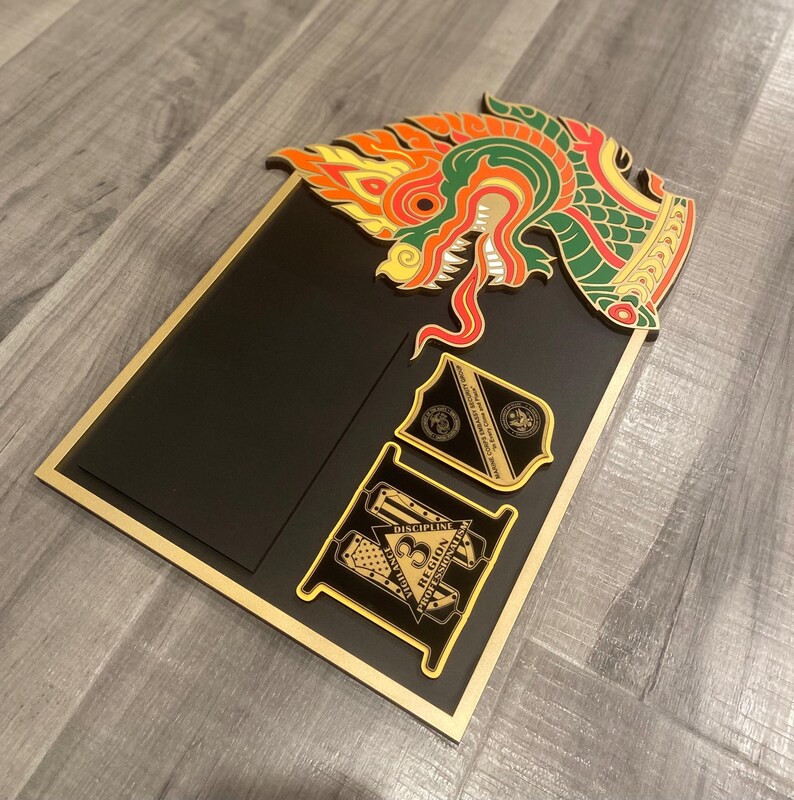 United States Military Dragon Wall Plaque - Etsy