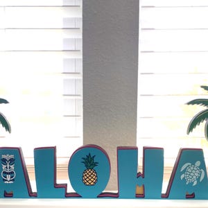 ALOHA Tabletop Sign - Etsy