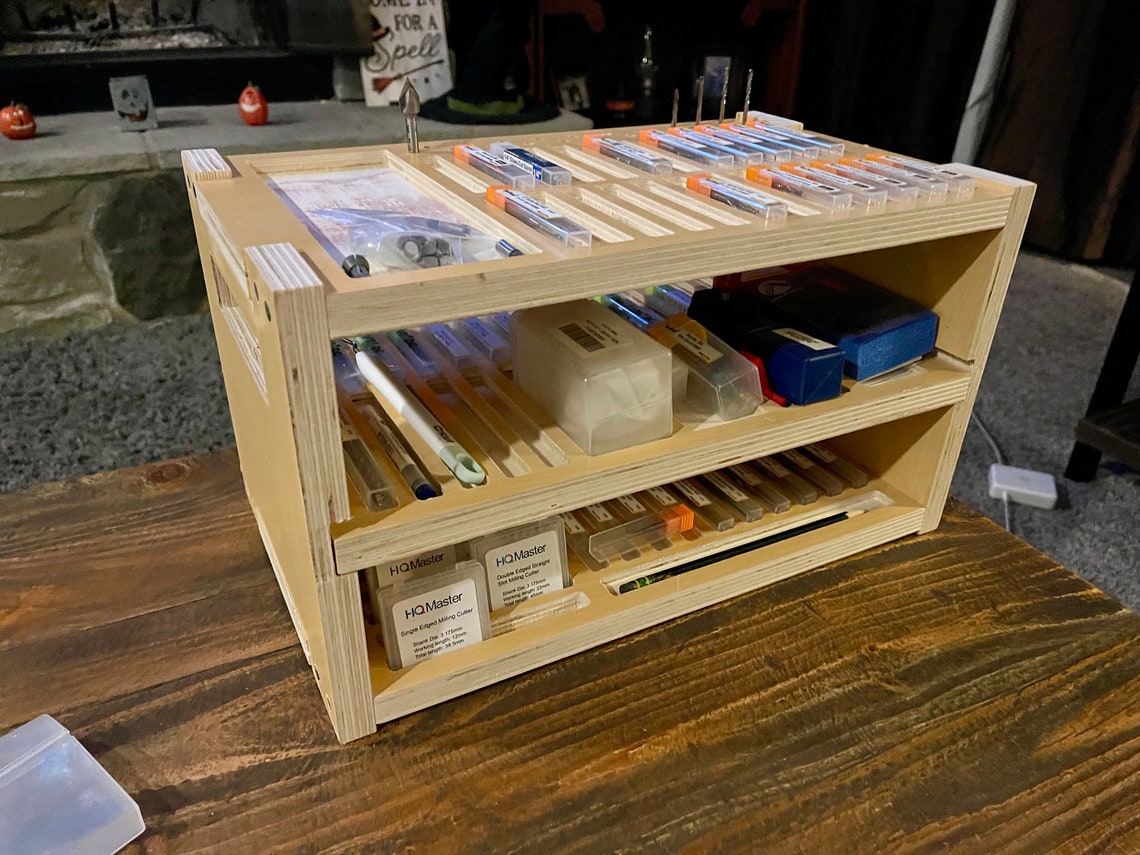 CNC Bit Organizer Tray Vector Files. Digital Download. No Physical ...