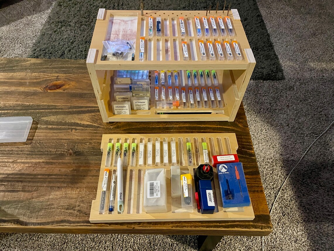 CNC Bit Organizer Tray Vector Files. Digital Download. No Physical ...