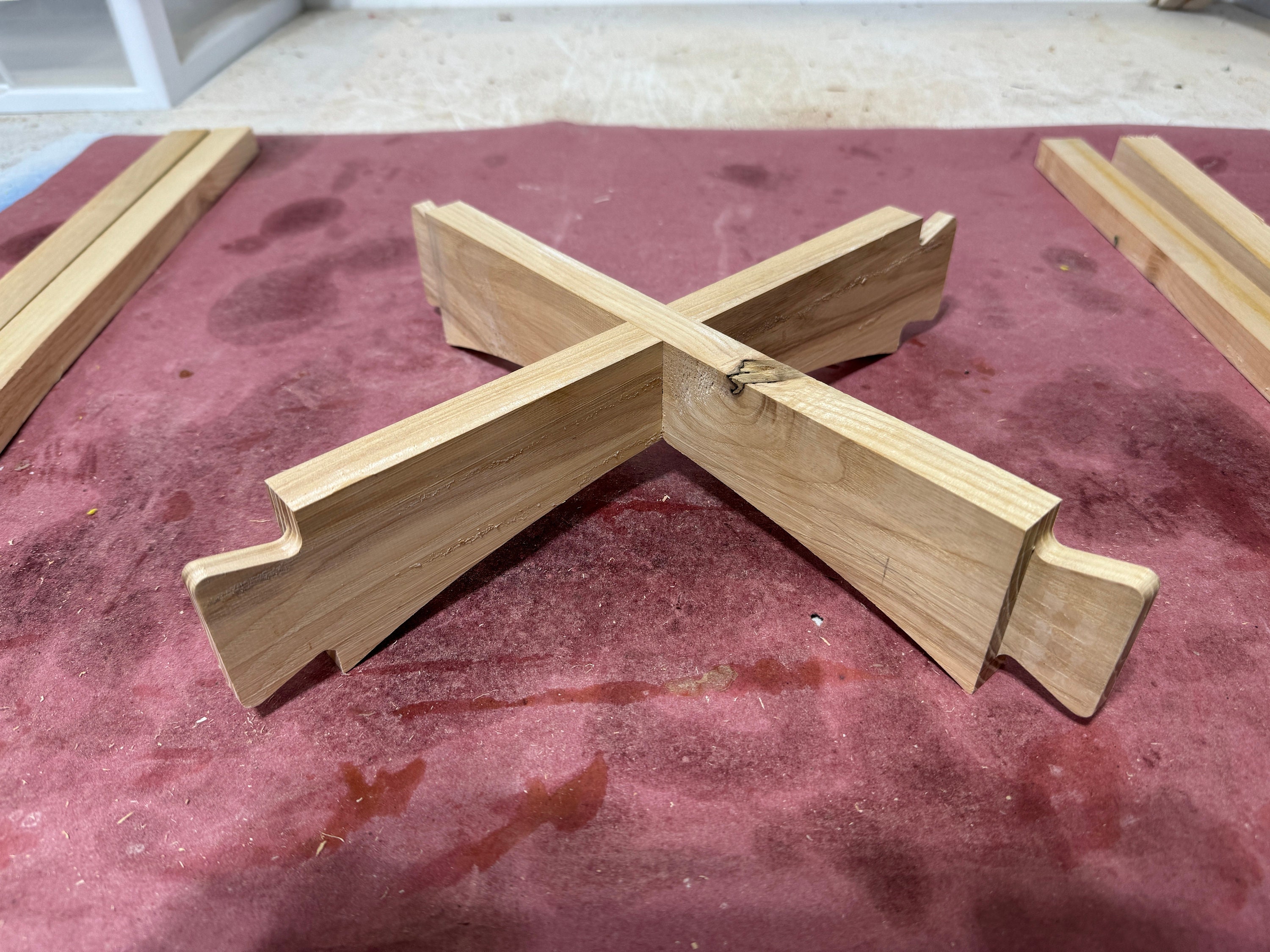 Side Table With Halflap Dovetail Joinery CNC. Personalizable Large W ...