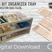 CNC Bit Organizer Tray Vector Files. Digital Download. No Physical ...