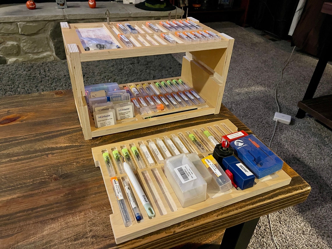 CNC Bit Organizer Tray Vector Files. Digital Download. No Physical ...