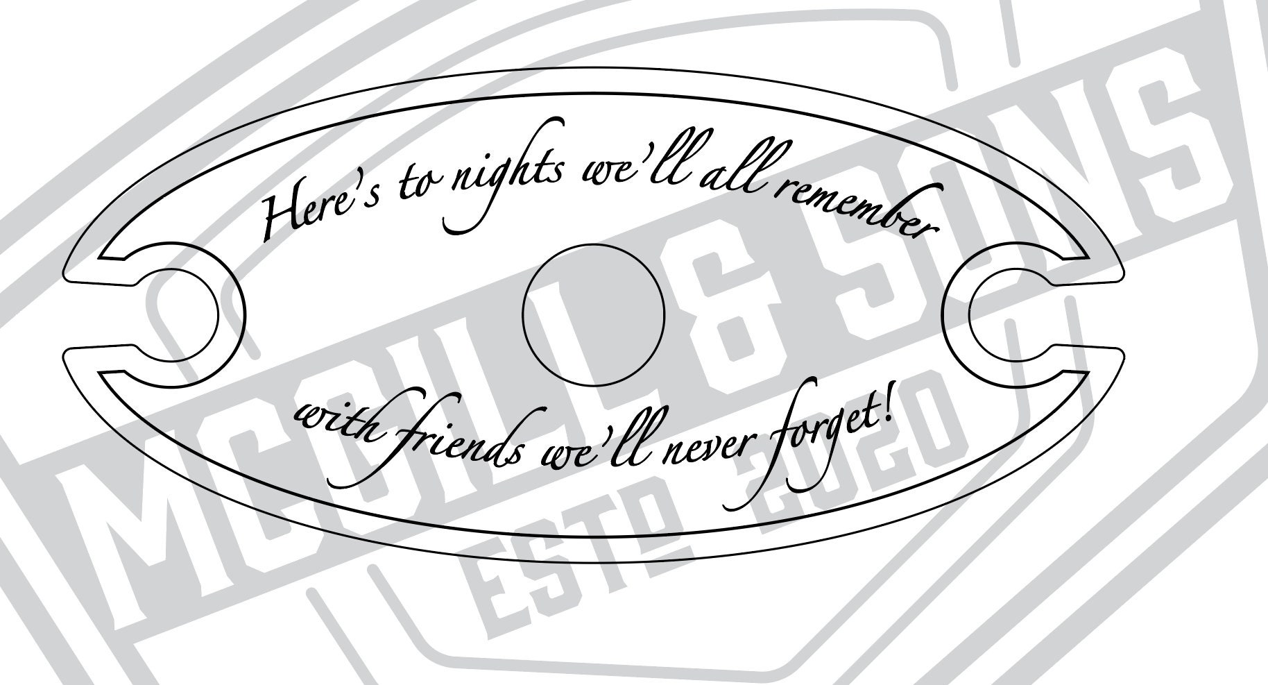 CNC Vector File. Wine Caddy Wine Bottle + Two Glasses. SVG Vector, DXF ...