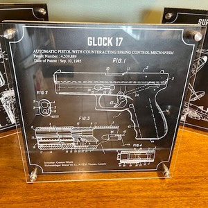 Glock 17 Patent Blueprint Vector for Faster Laser Engraving, DIGITAL ...