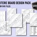 CNC Vector SVG Dxf Pdf. Charcuterie Board Design Pack. 6 Board Designs ...