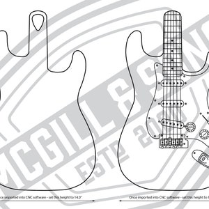 CNC Vector SVG. Stratocaster Charcuterie Guitar Board. SVG Vector, Dxf ...