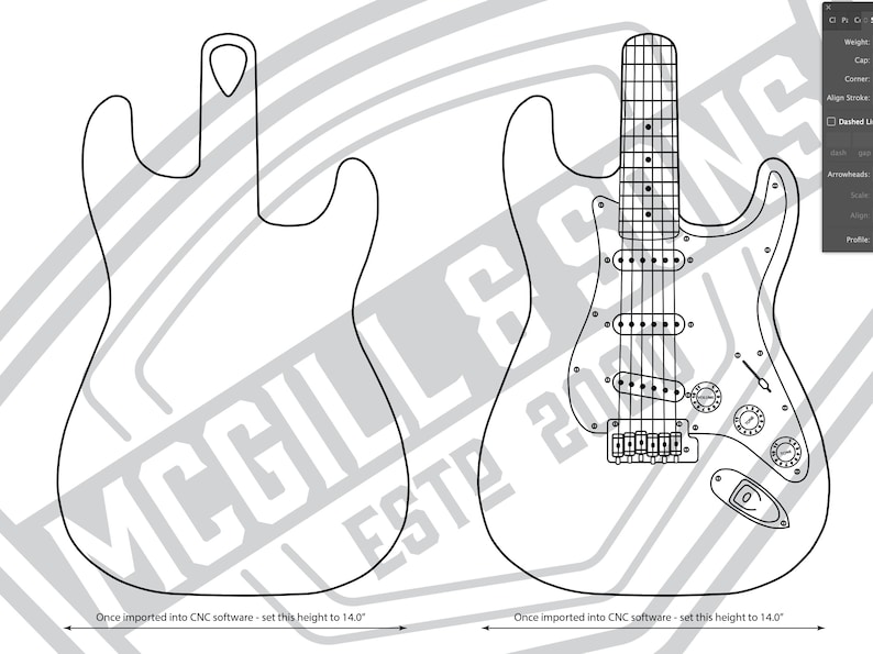 CNC Vector SVG. Stratocaster Charcuterie Guitar Board. SVG Vector, Dxf Pdf Vector File Download ...