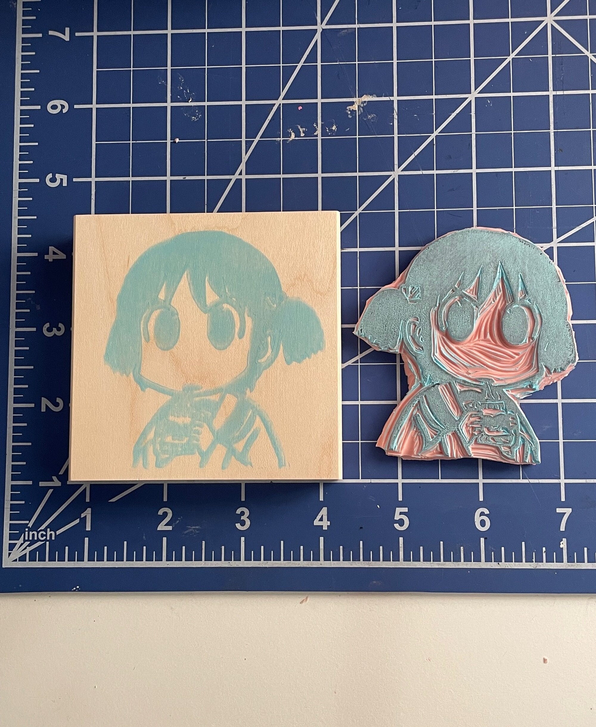 MESSAGE BEFORE PURCHASE Custom Hand Carved Stamp Lino Cut Stamp ...