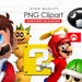 Super Mario Elements, Super Mario Clipart, Mario Pngs Instant Download ...