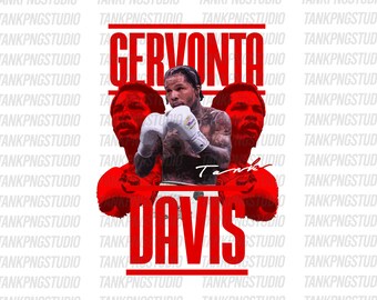 Boxer Gervonta Tank Davis PNG Design for DTG Sublimation Printing - Etsy
