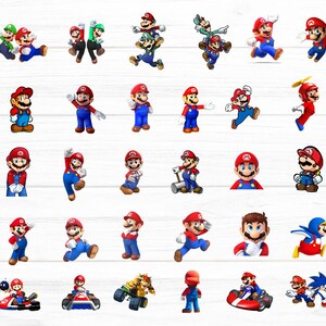Super Mario Elements, Super Mario Clipart, Mario Pngs Instant Download ...