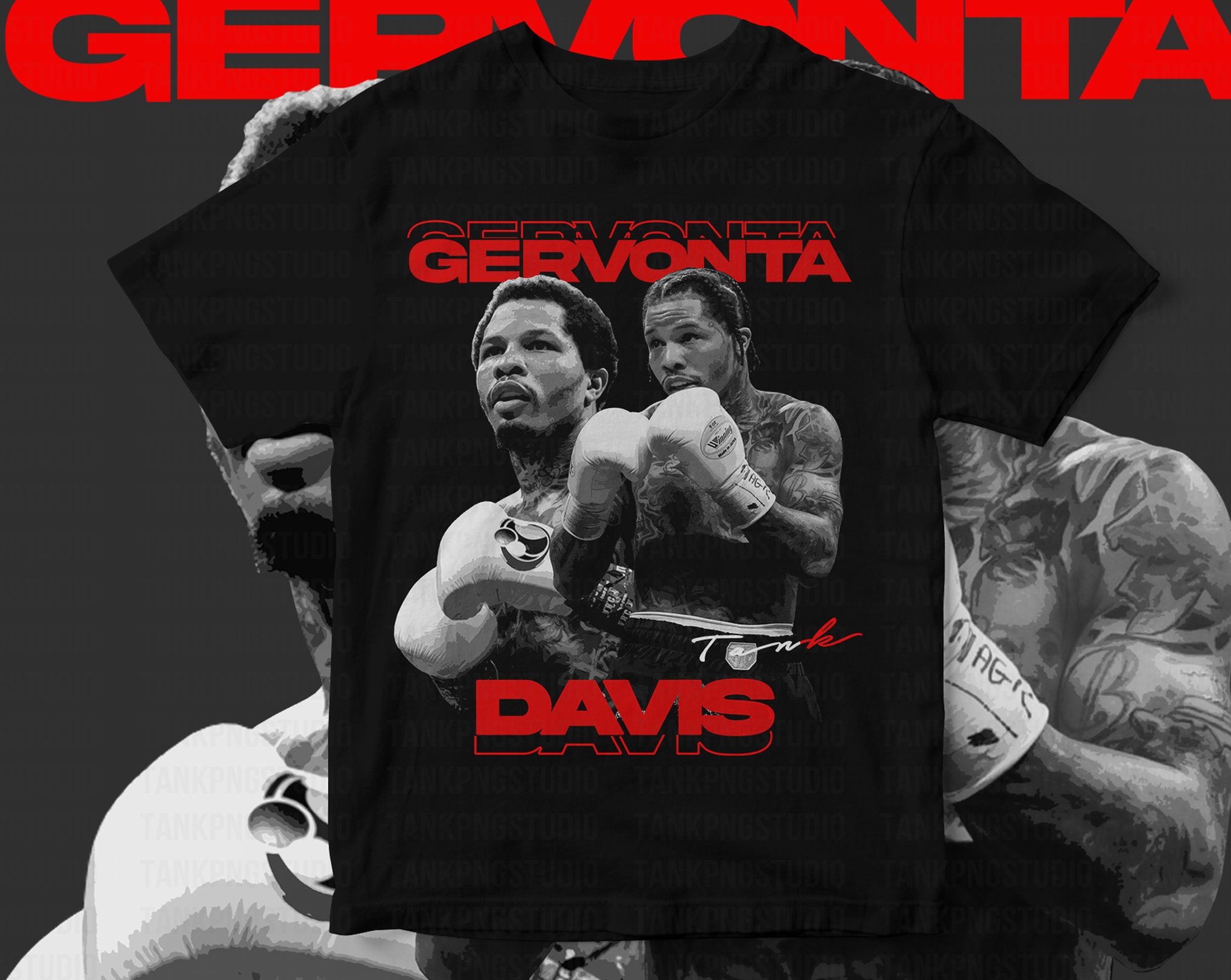 Gervonta Davis PNG T-shirt Design for DTG Sublimation Printing - Etsy
