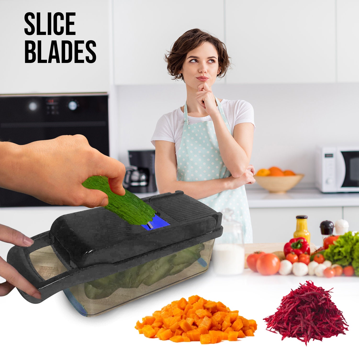 Vegetable Chopper 16 in 1 Professional Mandoline Slicer for Kitchen ...