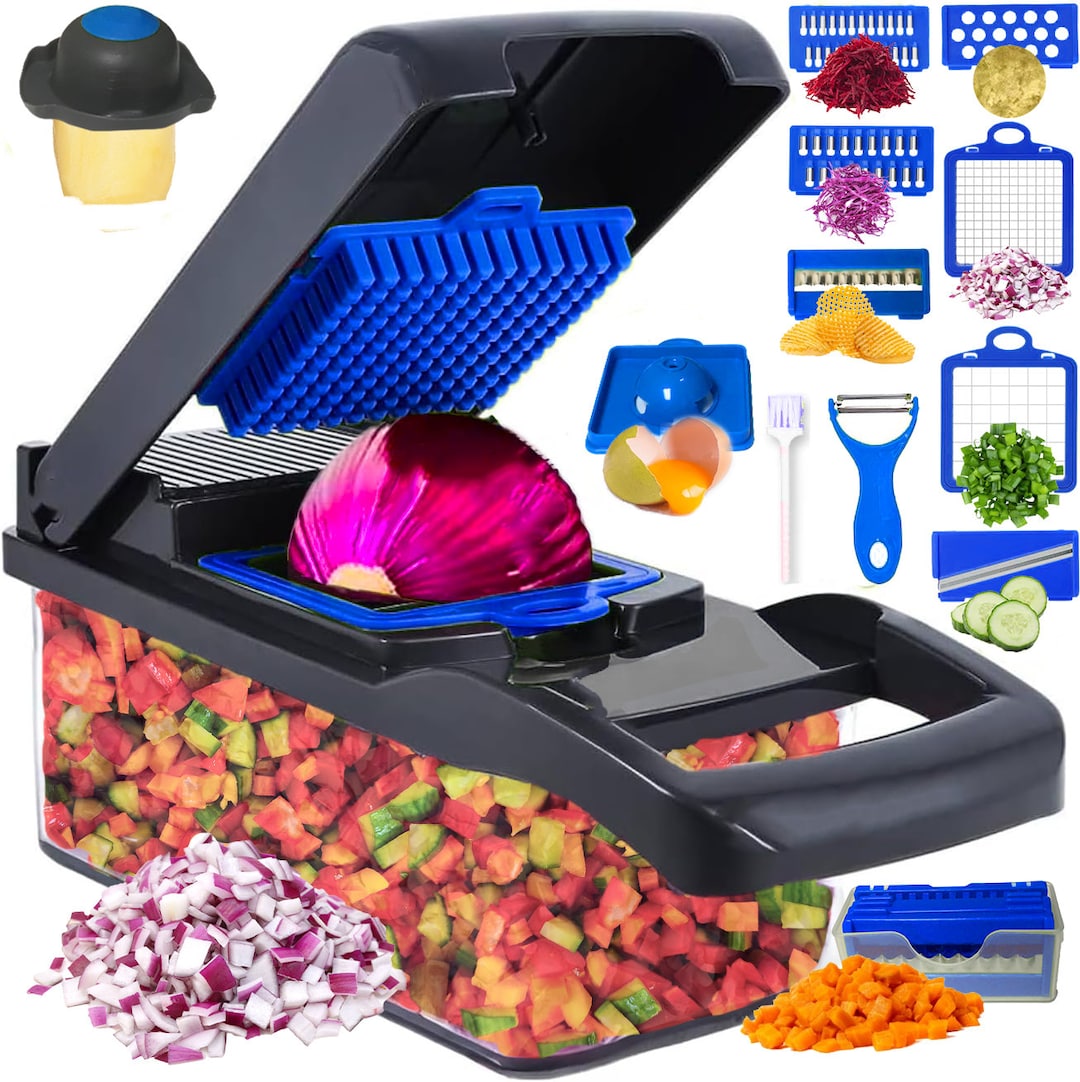 Vegetable Chopper 16 in 1 Professional Mandoline Slicer for Kitchen ...