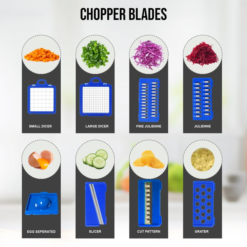 Vegetable Chopper 16 in 1 Professional Mandoline Slicer for Kitchen ...