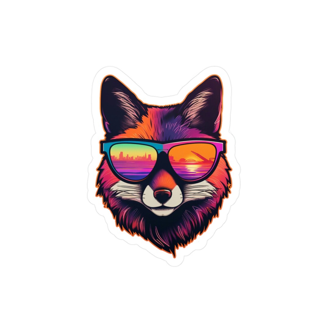 Vice City Fox Vinyl Sticker/decals Weather Resistant - Etsy