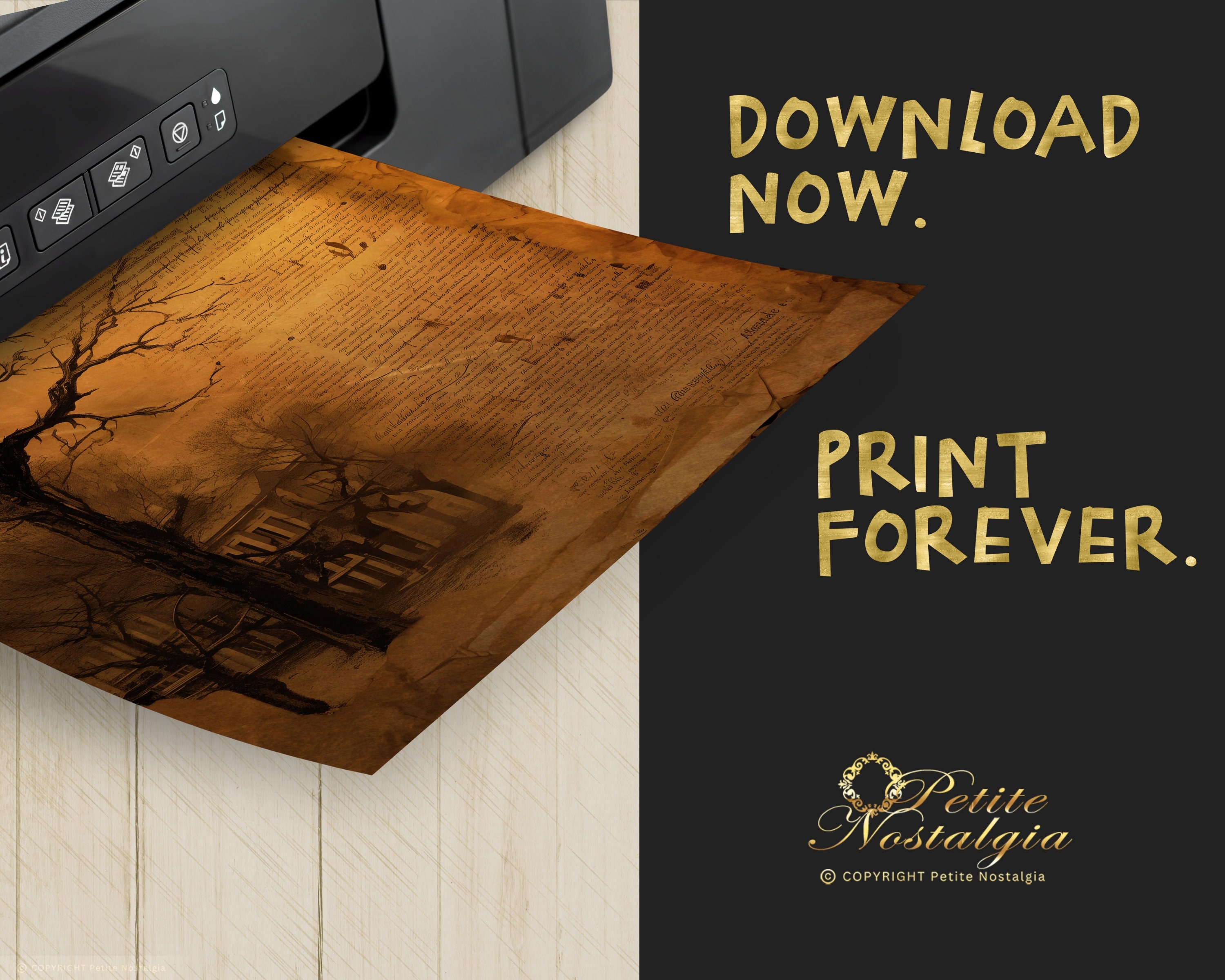 Cryptic - Crow - Halloween Paper, Journal Pages, Junk Journal, Journal ...