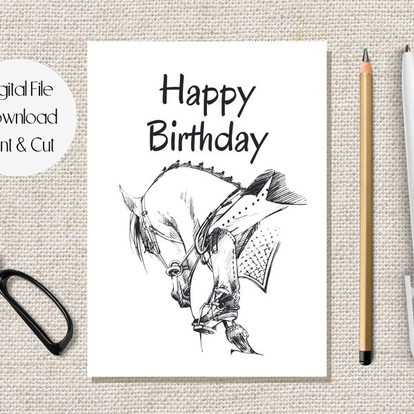 Horse Racing Birthday Cards - Etsy