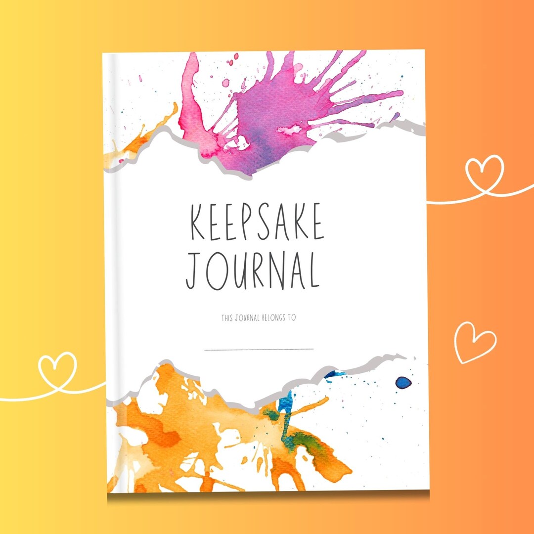 Printable Kids Keepsake Journal, Childhood Years Journal Pages, Book of ...