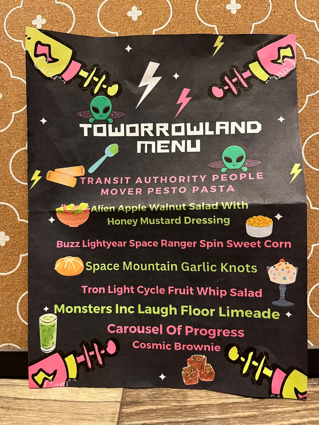 Dinner & Movie Date Night Menu-theme Park Menu-family Dinner Night-date ...