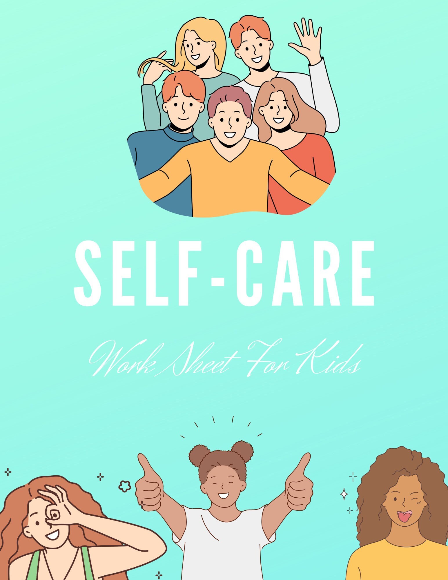 Self-care Worksheet for Kids - Etsy