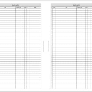 Printable Half Letter | GTD Bundle 1 | Inbox, Next Action, Waiting For ...