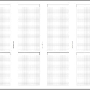 Printable Half Letter | Quarter Grid Notes - 2 Blank Header | Planner ...
