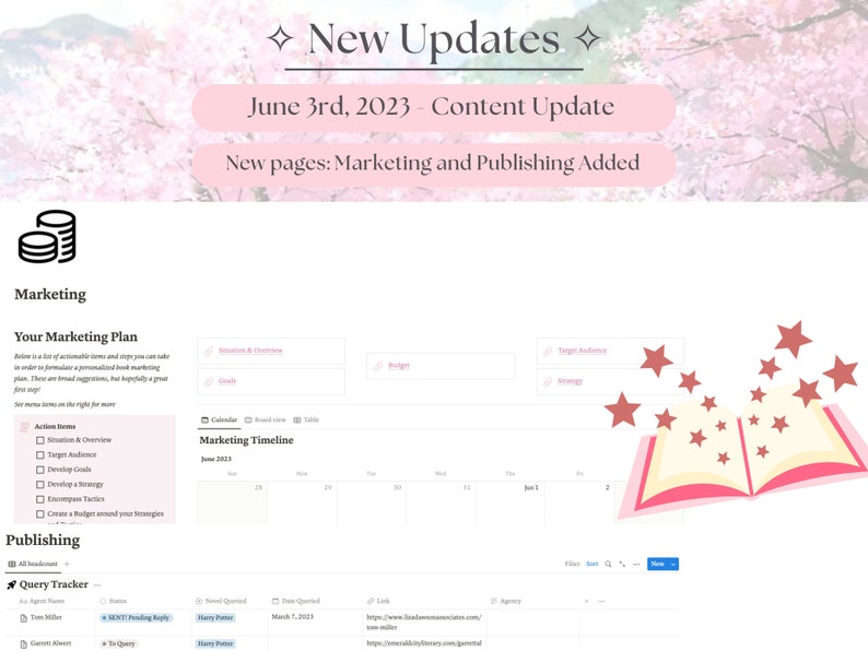 Notion Template for Writers Template for Writing Novels - Etsy
