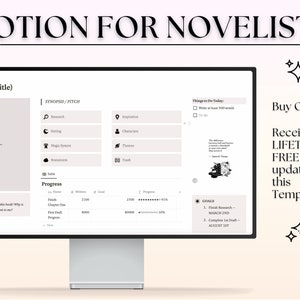 Notion Template for Writers Template for Writing Novels - Etsy