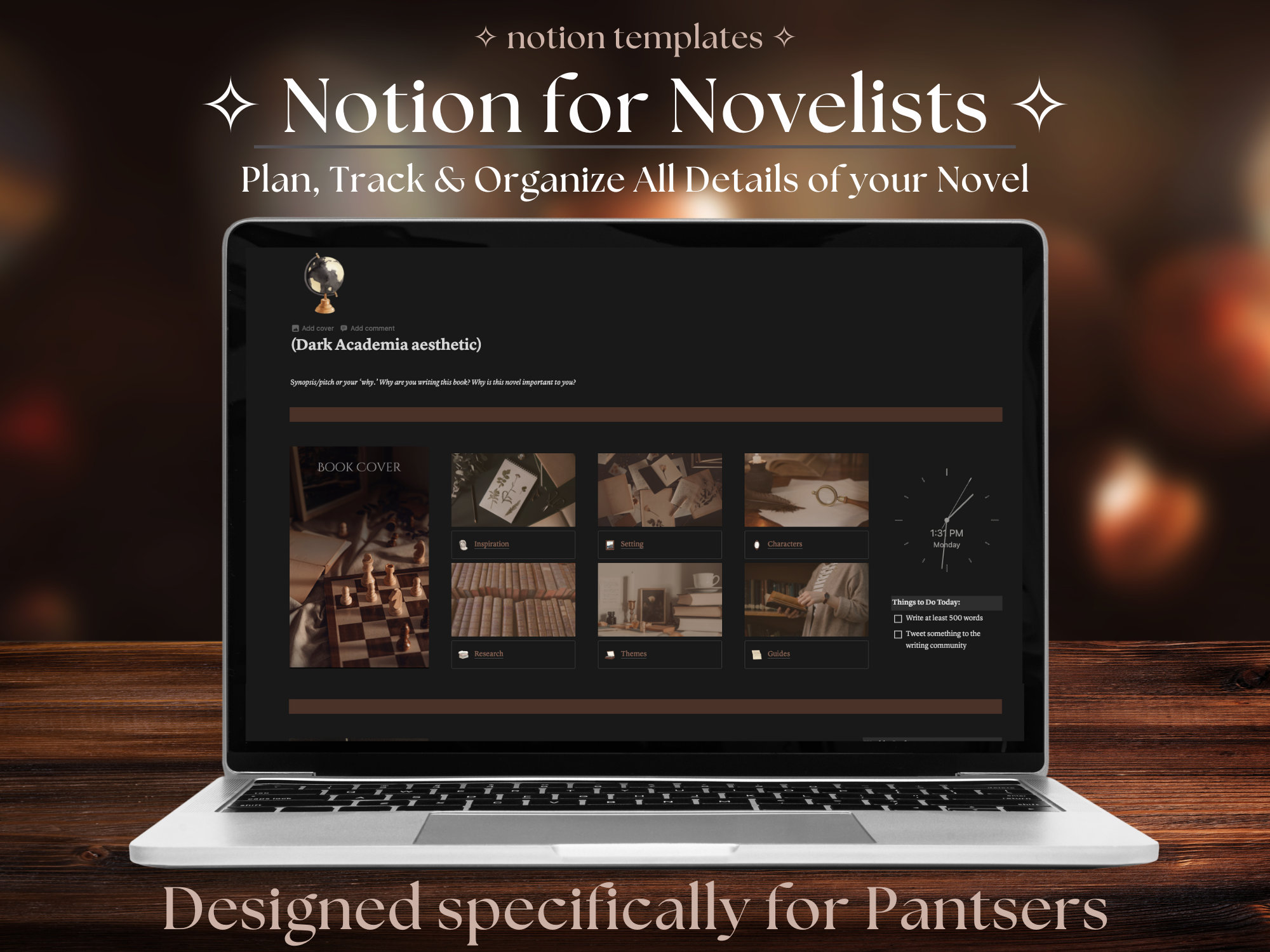 Notion Writing Novel Template; Author Notion Template; Novel Planner ...