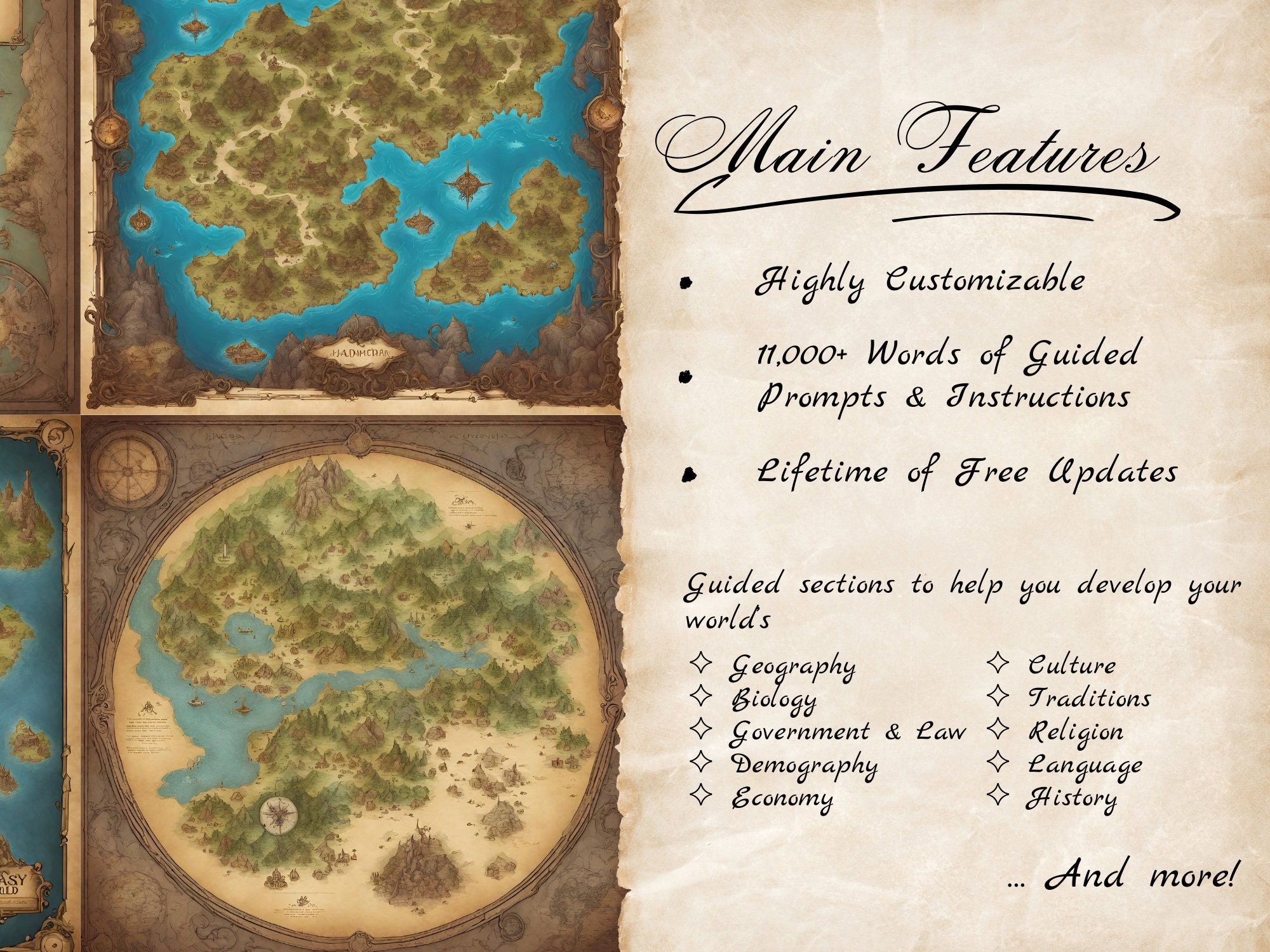 World Building Workbook; Worldbuilding Notion Writing Planner; Writing ...