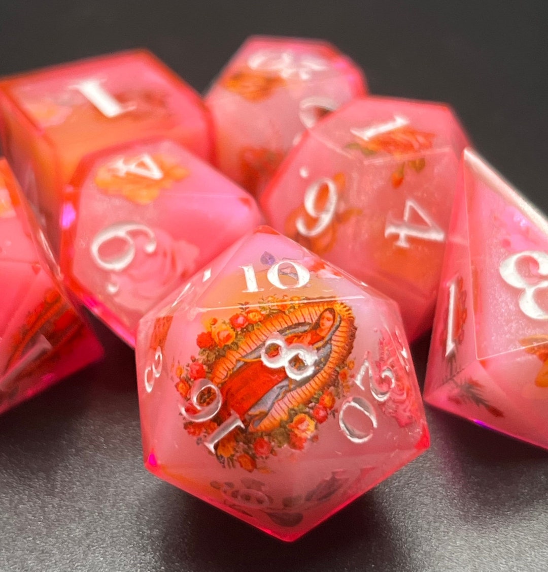 Arms of the Angels 7 Piece Dice Set Dice Set for Dungeons and Dragons ...