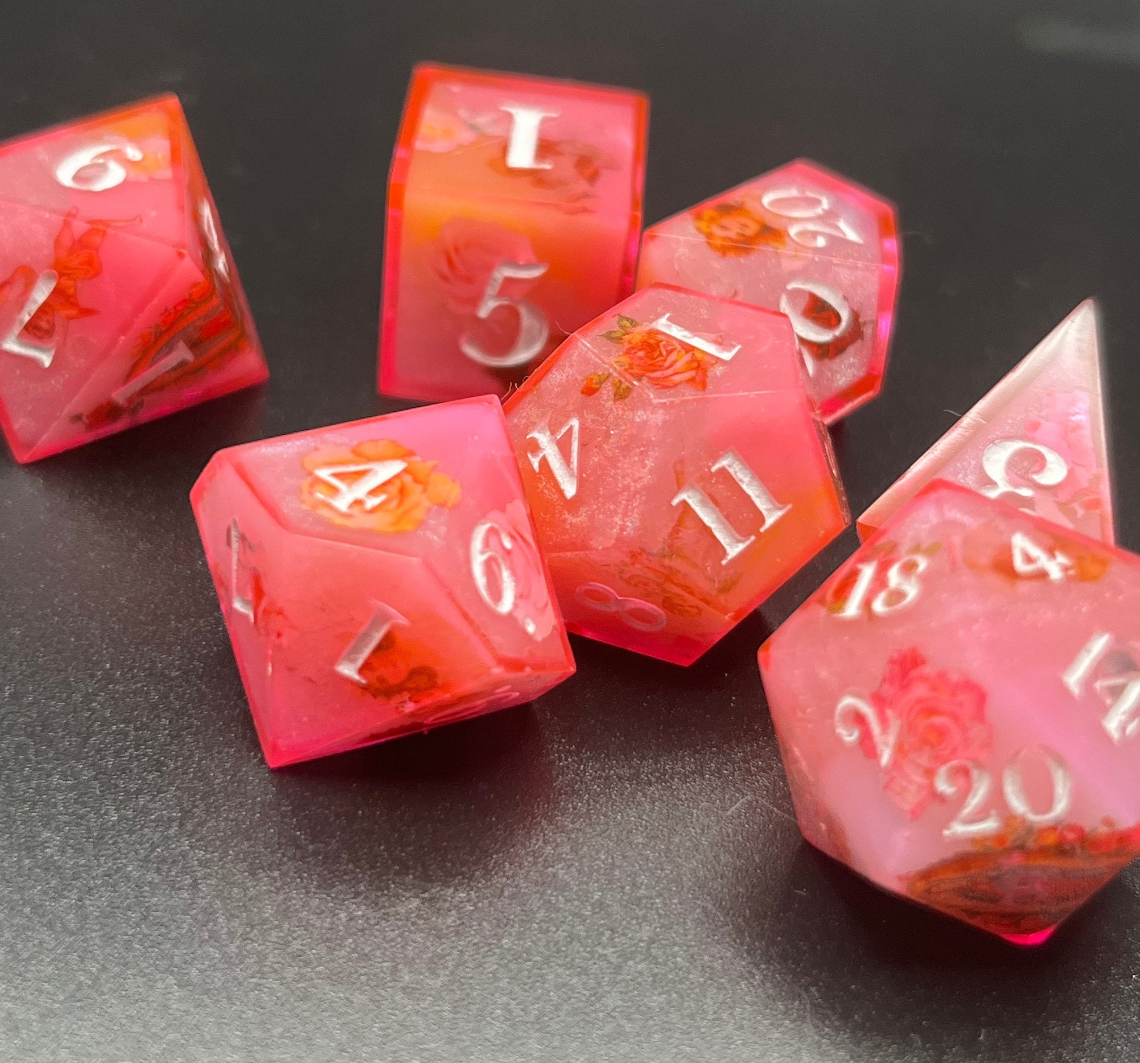 Arms of the Angels 7 Piece Dice Set Dice Set for Dungeons and Dragons ...