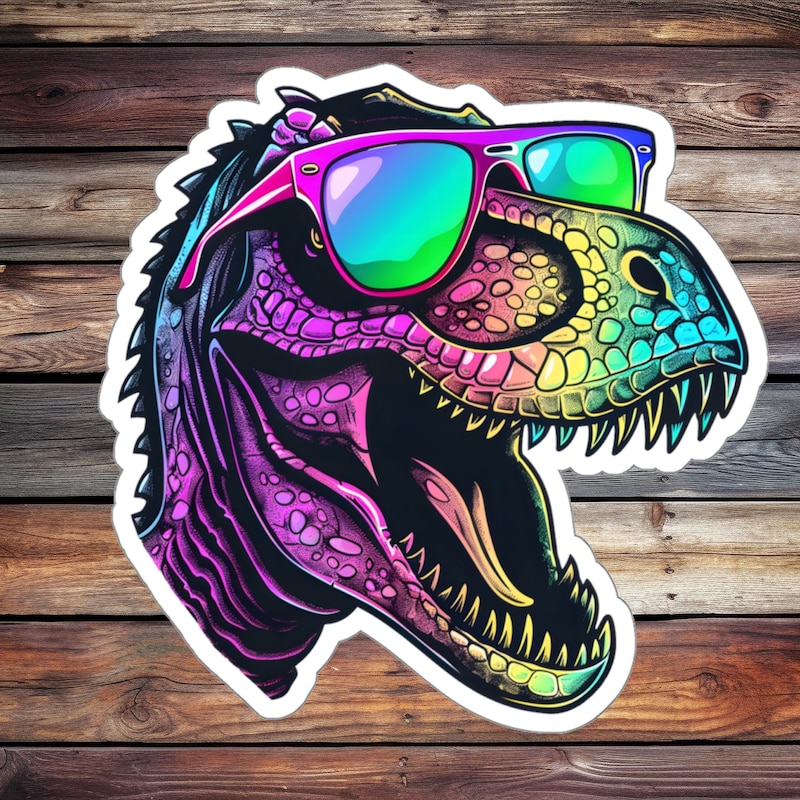 T Rex Sticker - Etsy