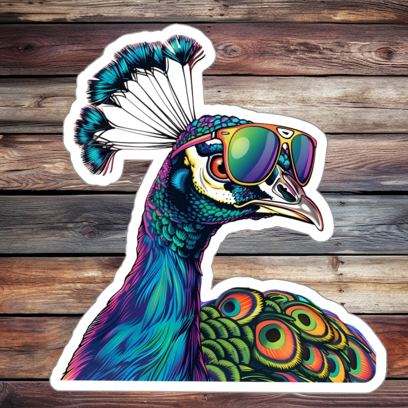 Peacock Stickers - Etsy