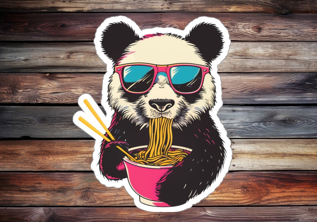 Super Cool Panda Sticker (animal Sticker, Water Bottle Sticker, Journal ...