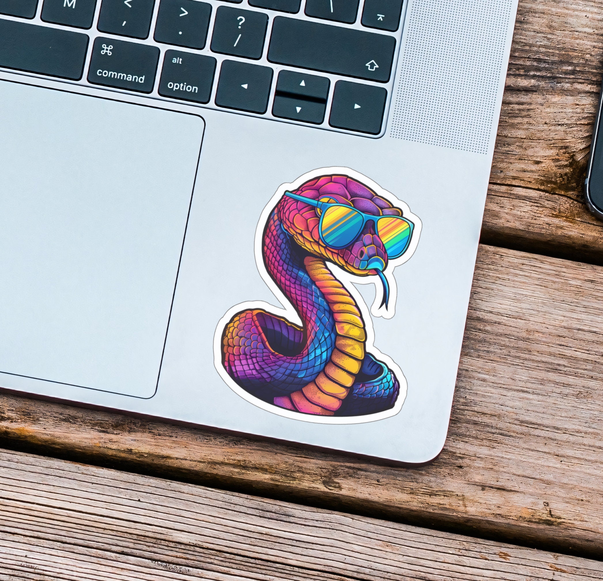 Super Cool Viper Sticker (animal Sticker, Water Bottle Sticker, Journal ...