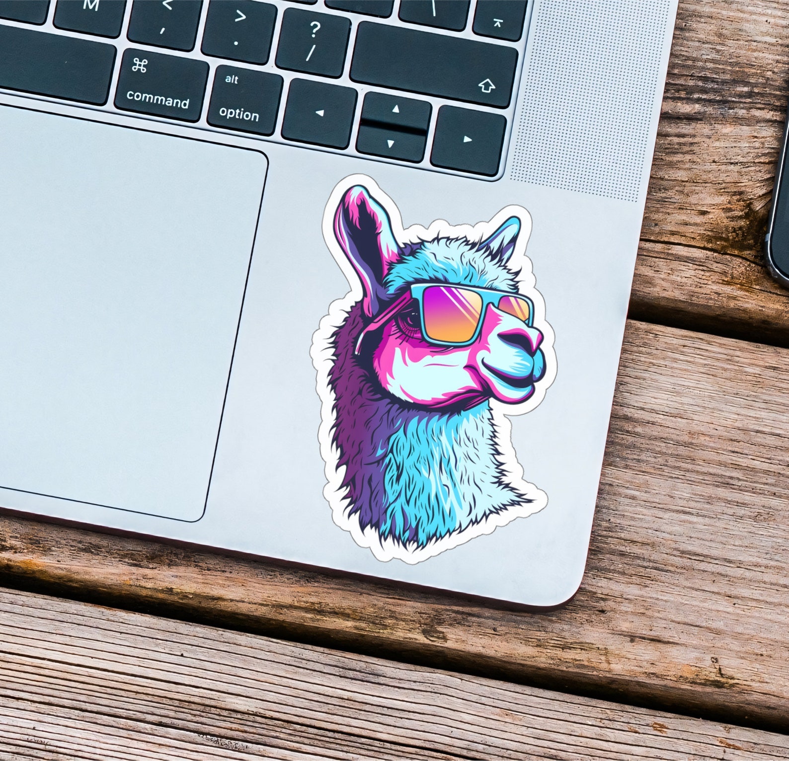 Cool Lama Sticker, Durable Vinyl, Laptop, Water Bottle - Etsy