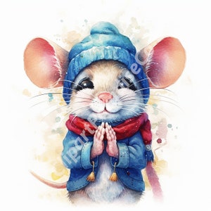 16 Mouse Rat Clip Art Collection: 16 High Quality Images Bundle 1th ...