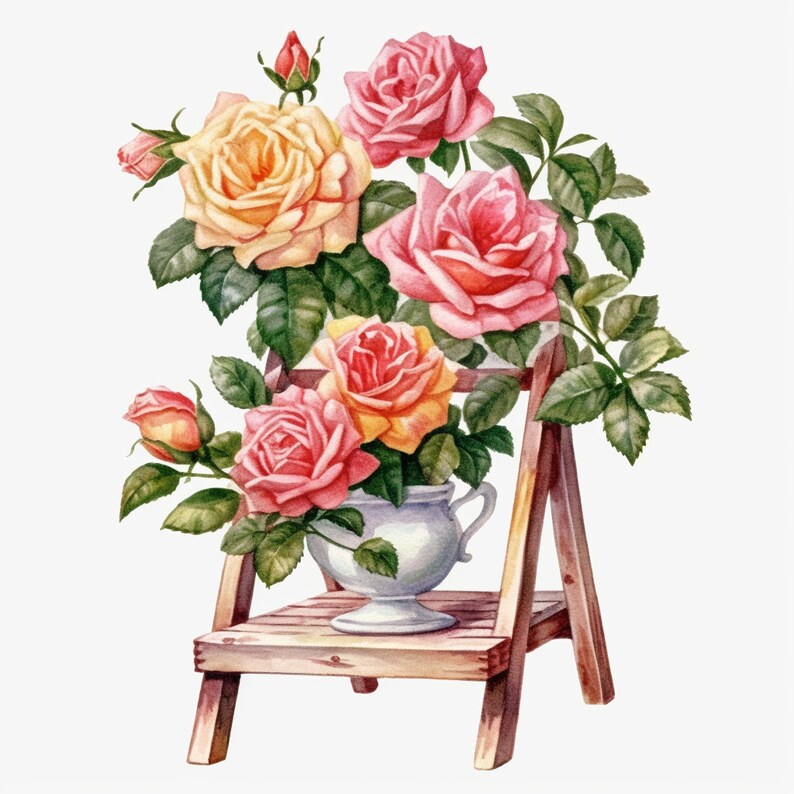 18 Flower Stand Clipart : 18 Water Color High Quality Images Collection ...