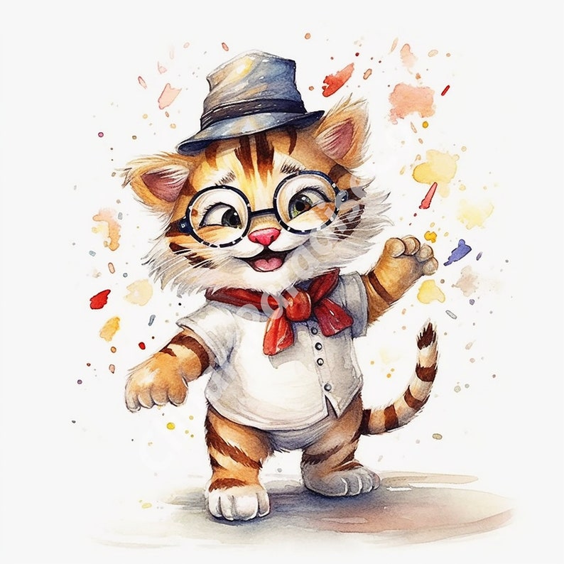 Cute Tiger Clip Art Collection: 10 High Quality Images - Etsy