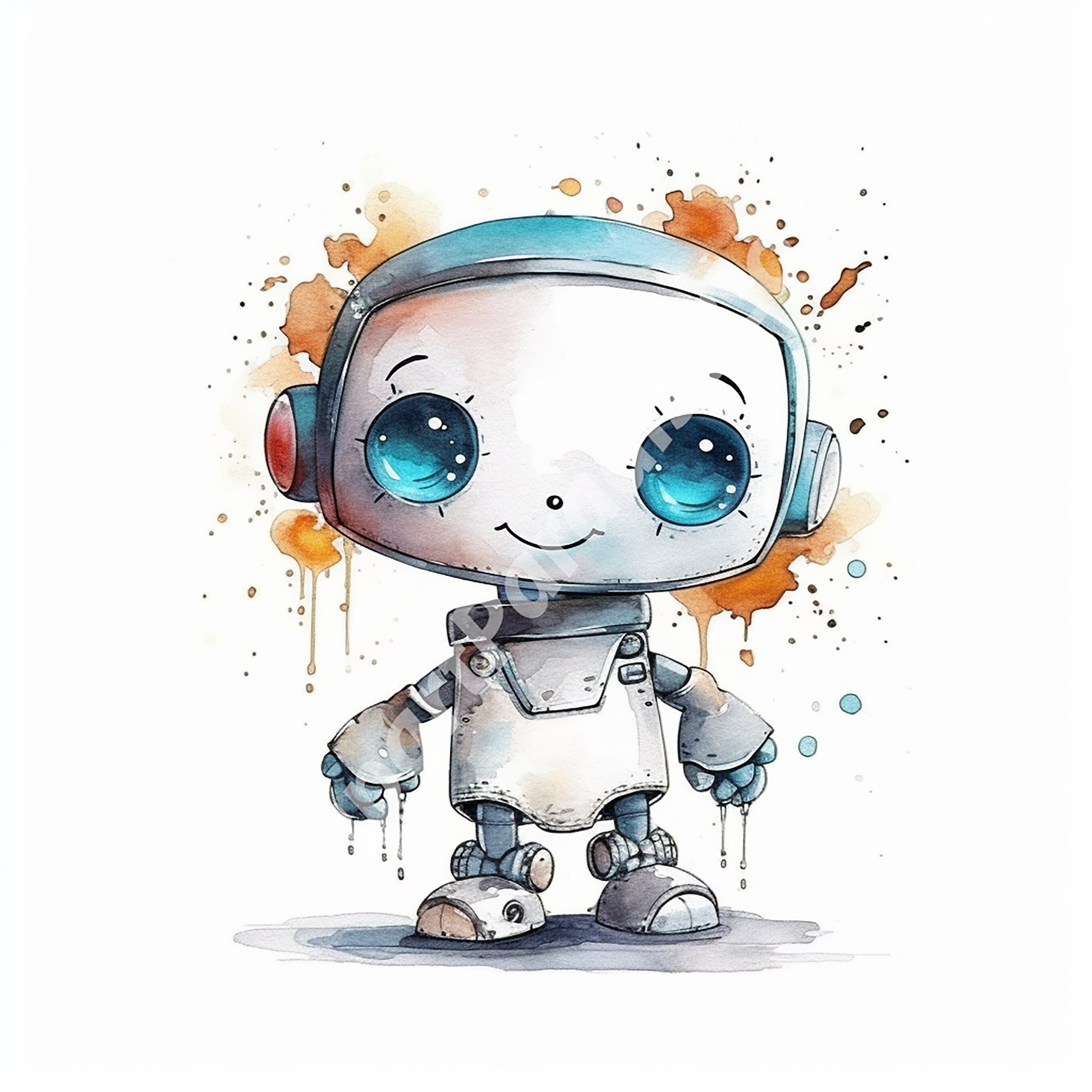 9 Cute Robot Clipart Collection Clipart Image, Cartoon Robot Design for ...