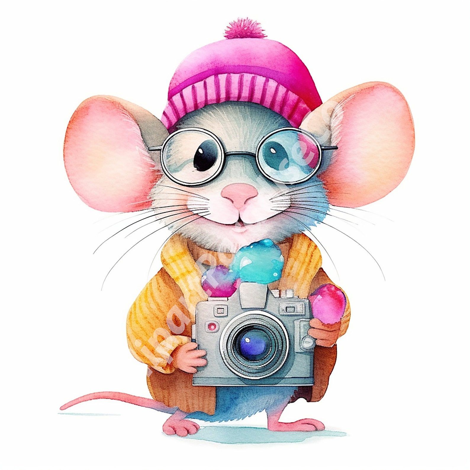 Mouse Rat Clip Art Collection: 9 High Quality Images Bundle 9th Digital ...