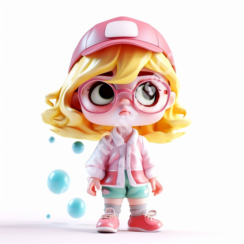 Cute Girl Clip Art Collection: 10 High Quality Images Series - Etsy